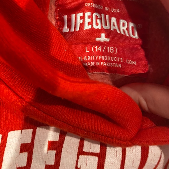 Tops | Destin Fl Lifeguard Hoodie Kinda Cropped But Not Rlly | Poshmark
